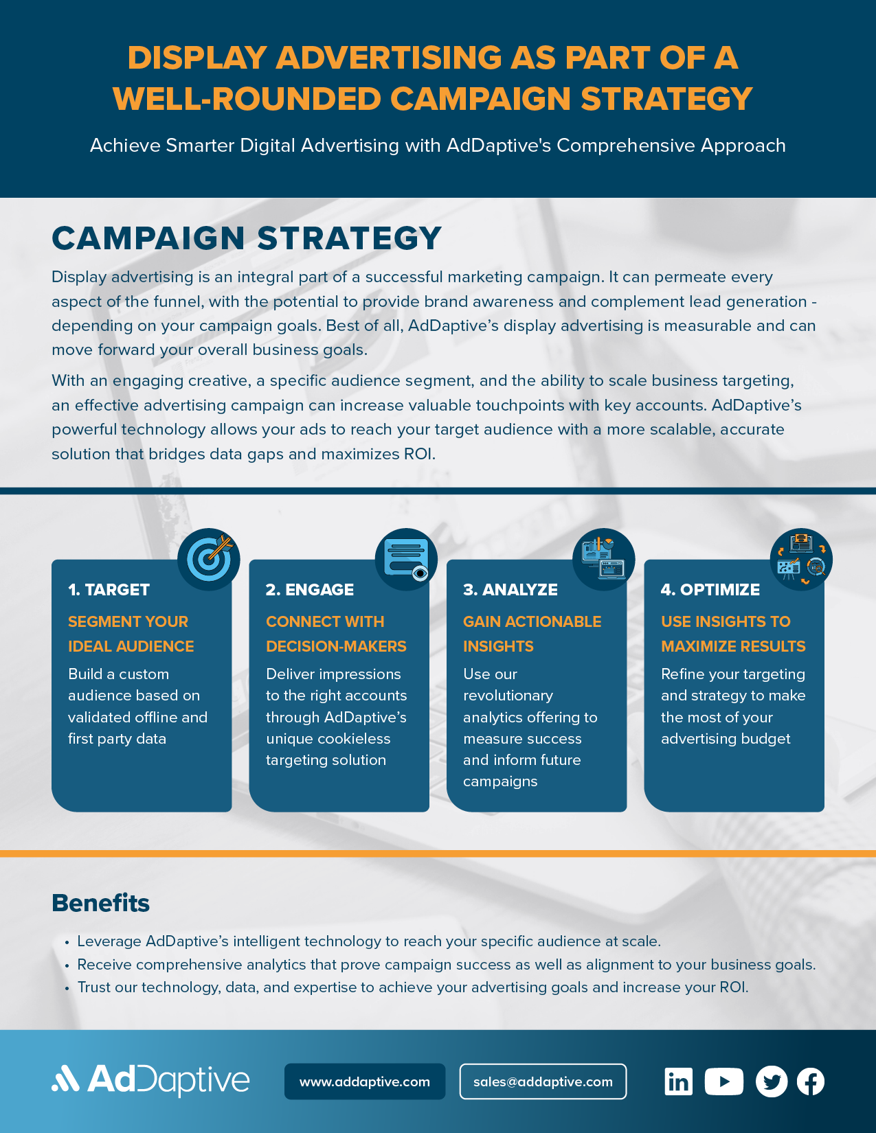 Display Advertising One-Sheet | AdDaptive