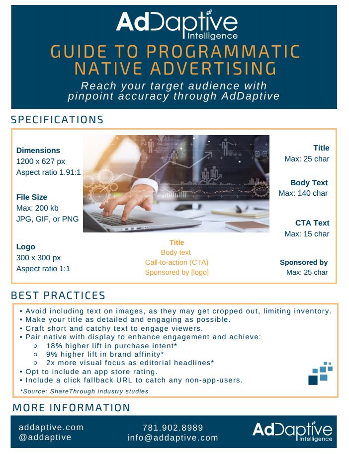Guide To Programmatic Native Advertising | AdDaptive