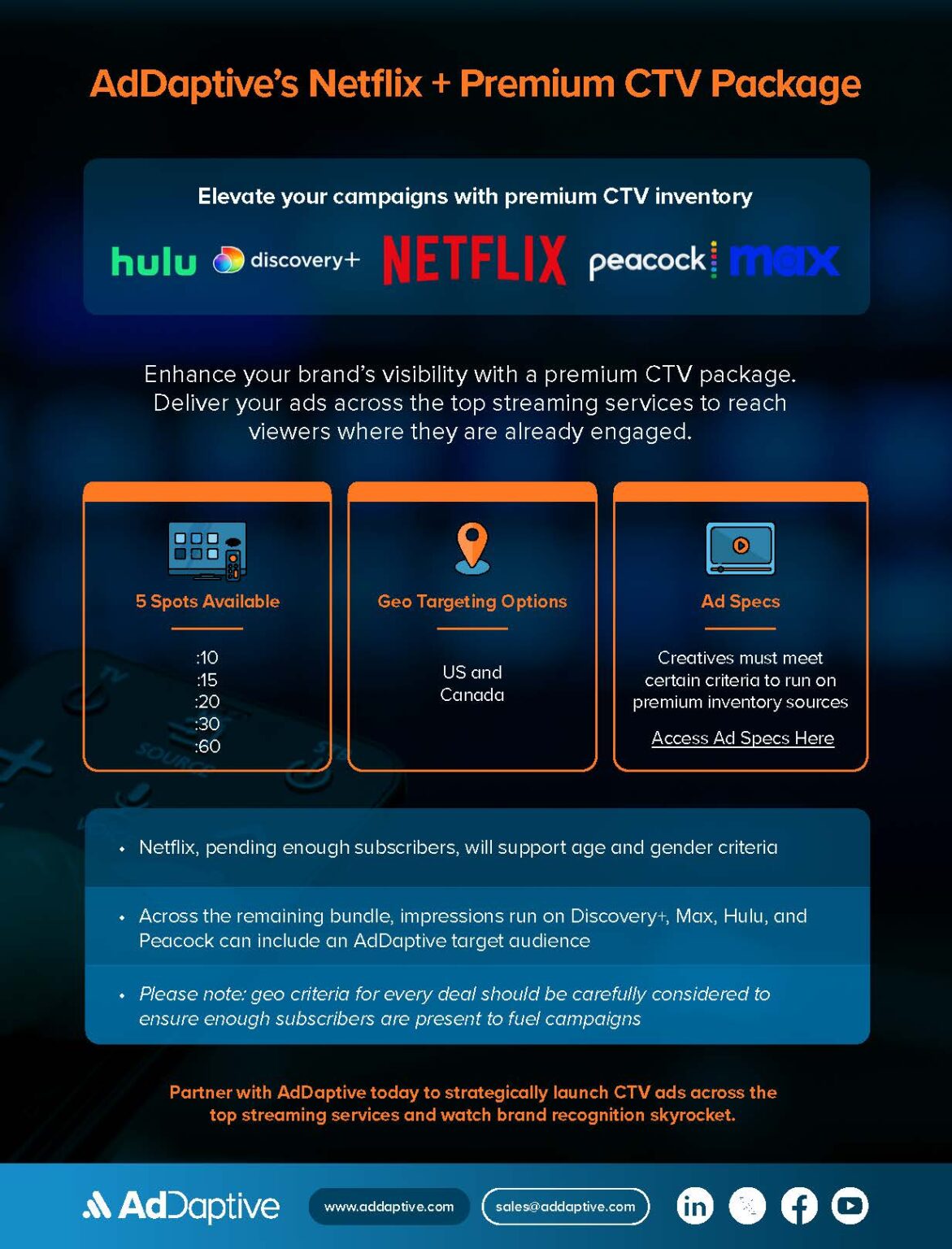 AdDaptive’s Netflix + Premium CTV Inventory Offering | AdDaptive